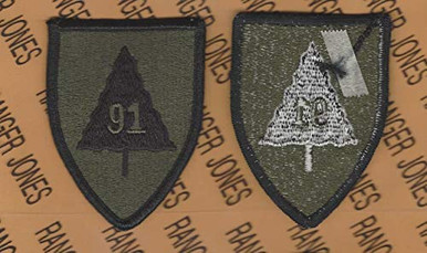 US Army 91st Infantry Division TRNG OD Green and Black BDU Uniform ...