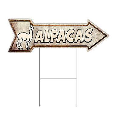 SignMission Corrugated Plastic Arrow Sign with Double Sided Image 10" X ...