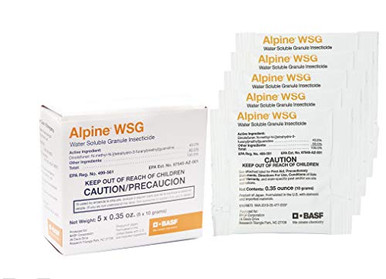 BASF 59020863 Alpine WSG 5 x 0.35oz Insecticide White - Warehousesoverstock