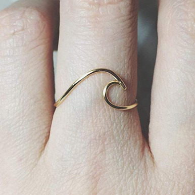 14K Gold Filled Wave Ring-surf ring-ocean wave ring-ocean ring-surfer ...