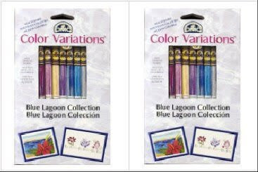 2 Pack Bundle: Color Variations Floss Pack, Blue Lagoon 2 Packages ...