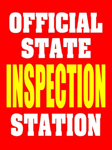 Official State Inspection Station 18"x24" Business Store Retail Signs ...