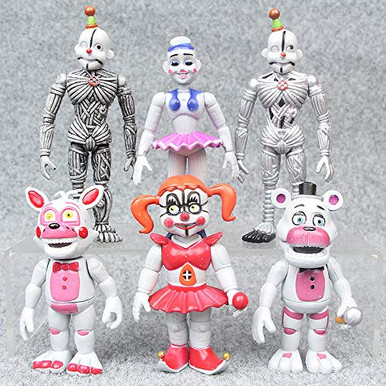 SAGUSI Set of 6pcs Five Nights at Freddy's Toys Action Figures 4" PVC ...