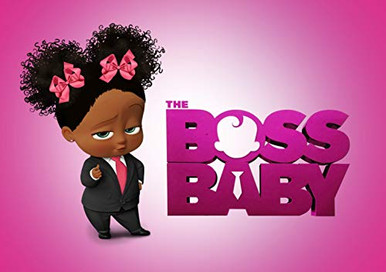 Boss Baby Birthday Decorations Black Girl Backdrop 7x5 Hot Pink Boss ...