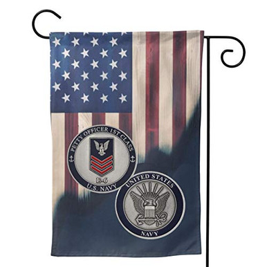 LEILEIflag Us Navy Petty Officer First Class E-6 with American Flag ...