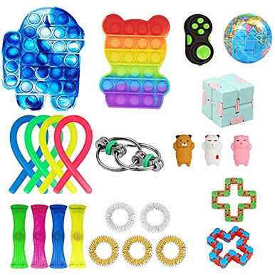 OLOPE 30PCS Fidget Toys Set Fidget Pack Cheap Sensory Relieves Stress ...