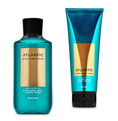 Bath and Body Works - Atlantic - For Men - Ultra Shea Body Cream and 3 ...