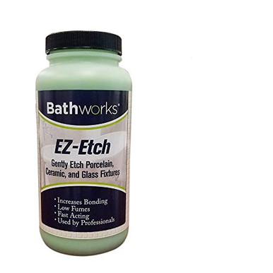 Bathworks EZ Etch Etching Paste- 16oz- Tub Tile Wall Surround Sink ...