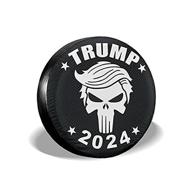 H-God Trump 2024 Tire Cover Polyester Universal Spare Wheel Tire Cover ...