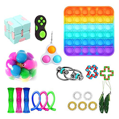 Biayxms Fidget Toy Set 25 Packs Cheap Sensory Fidget Toys Pack for Kids ...