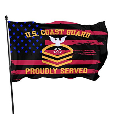 HUZEIMINniu Us Coast Guard E-7 CPO Chief Petty E7 Flag 3x5 Ft Outdoor ...