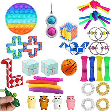 Sensory Fidget Toys Pack 35pcs Cheap Sensory Fidget Toys Set with Push ...