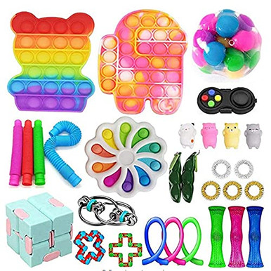 Sensory Fidget Toys Set Relieves Stress and Anxiety Fidget Toy for ...