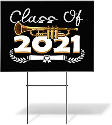 Class of 2021 Trumpet Senior Marching Band Yard Sign - Party Decor - 1 ...