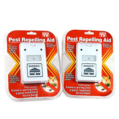 2 Plugs Pest Repellent for Rodents Roaches Ants Spiders ...