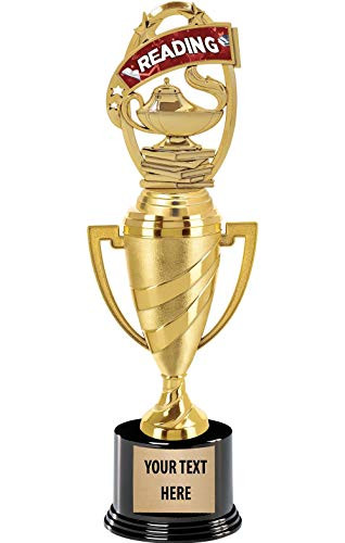 Crown Awards Reading Trophy 14" Gold Cup Kids Reading Trophies Enter ...