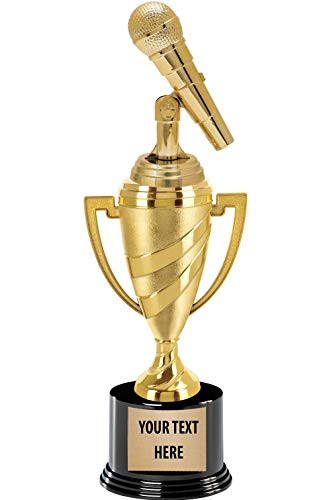 Crown Awards Microphone Trophy 14" Gold Cup Microphone Trophies Enter ...