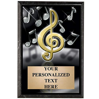 Music Plaques 5 x 7 Show Stopper Music Note Trophy Plaque with Custom ...