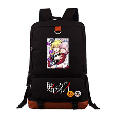 New Unisex Kakegurui Backpack Black Travel Laptop Backpacks Anime Runa ...