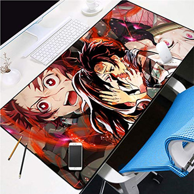 Demon Slayer Kimetsu No Yaiba Anime Mouse PadRectangle Lock Edge Kamado ...