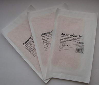 (Pack of 3) Advazorb Silflex (Silfix) Wound Dressing (4 inch x 8 inch ...