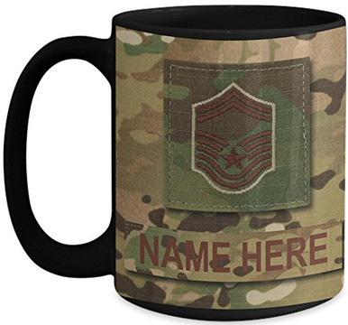 US Air Force -USAF- Senior Master Sergeant -SMSgt- E8 OCP Coffee Cup ...