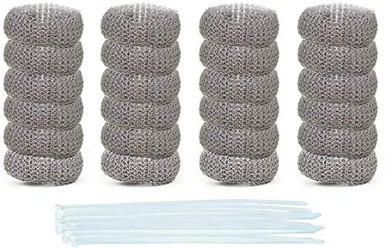 40 Pieces Lint Traps Washing Machine Stainless Steel Snare Laundry Mesh ...