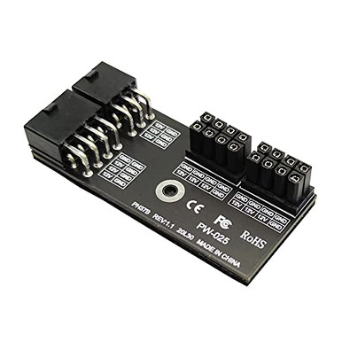 COMeap GPU VGA Dual 8 Pin PCI-E Male to 8 pin 6 pin PCI-E Female 180 ...