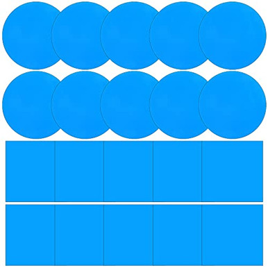 20 Pieces Self-Adhesive PVC Repair Patches, Vinyl Pool Liner Patch ...