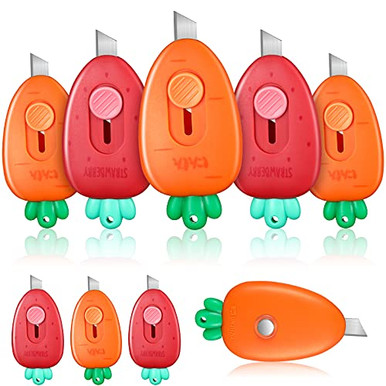 Honoson 8 Pieces Retractable Magnetic Box Opener Paper Cutter, Mini ...