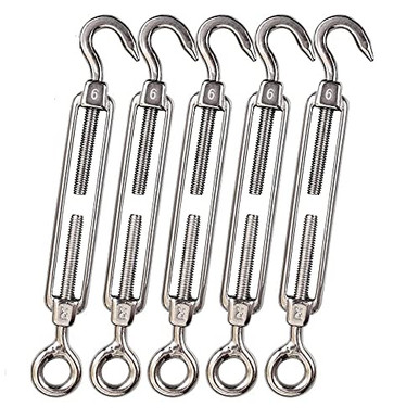 M6 Hook and Eye/C to O Turnbuckle Stainless Steel 304 Heavy Duty Wire ...