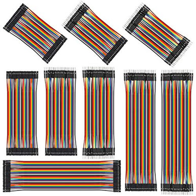 360 Pieces Multicolored Breadboard Jumper Wire Dupont Wire Ribbon ...