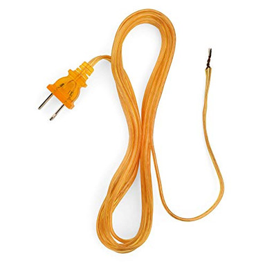 12 Foot Gold Lamp Electrical Cord for Making New Lamps and Repairing ...