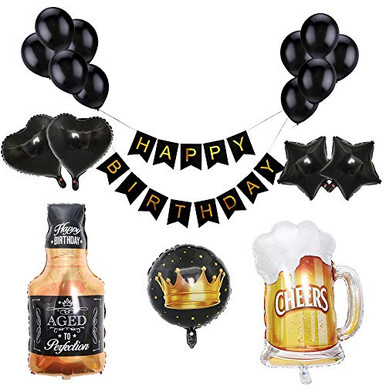Lezcufer Beer Balloons For Men Birthday Party Supplies Decoration,Beer ...
