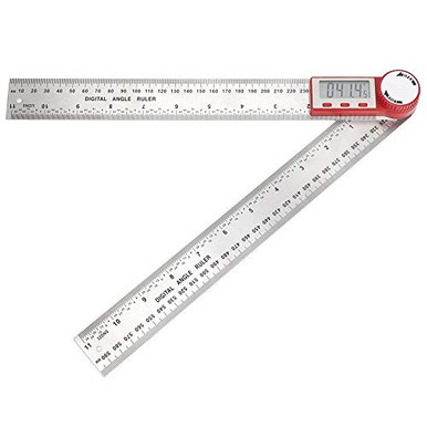 Digital Angle Ruler, Stainless Steel 360 Degree Length Finder ...