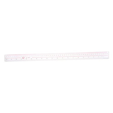 uxcell 50cm Measure Range Inch Metric Plastic Straight Measuring Ruler ...