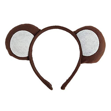 Women Boy Girl Animal Monkey Ear Headbands Cosplay Birthday Party ...