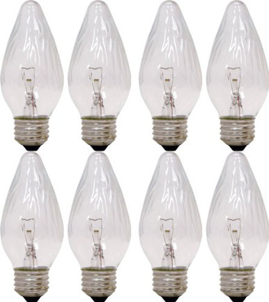 GE Auradescent Incandescent Light Bulbs, F Type Chandelier Light Bulbs ...