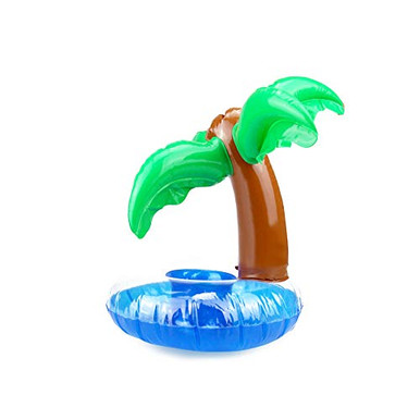 Asien Inflatable Coconut Tree Drink Holder Drink Pool Floats Cup Holder ...