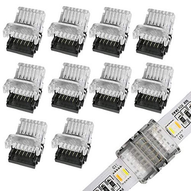 10pcs 6pin RGBWW LED Strip Connector LED Strip to Wire Or Strip to ...