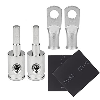 4 to 8 Gauge Wire Reducer -2 Set- Power/Ground Input Reducer Adapter ...