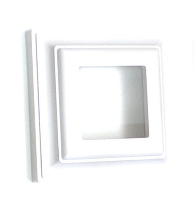 Plastic Black or White Deck Railing Column Post Base Trim Ring 3 x 3 ...