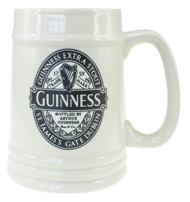 Guinness Ceramic Tankard With Guinness Classic Collection Black Label ...