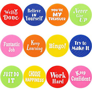 36 Pieces Positive Sayings Carpet Markers 4 Inches Carpet Spot Floor ...