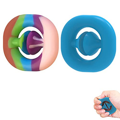 doopro 2 Pack Fidget Snappers Toy Hand Grip Squeeze Grab Pop Sensory ...