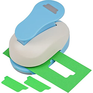 ECOHU Tab Punch Craft Punch Cutter Tab File Folder Punch 2 inch for ...