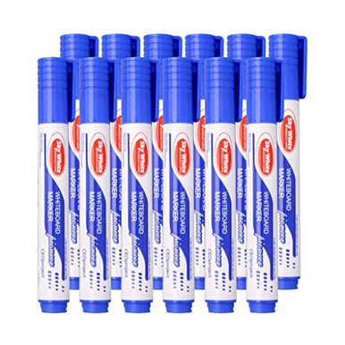 SANGHAI Marker Pen 12 Pieces/Set Erasable Whiteboard Marker Pen Thick ...
