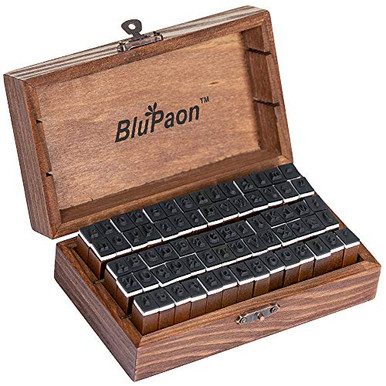 BluPaon Alphabet Stamps - Set of 70 Letter Stamps Includes 26 Capital ...