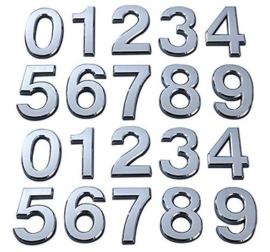 20 Pack Mailbox Numbers 0-9 2 Inches Door Address Numbers Stickers for ...