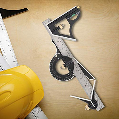 Angle Meter Combination Tri Square Measuring Set Professional Use for ...